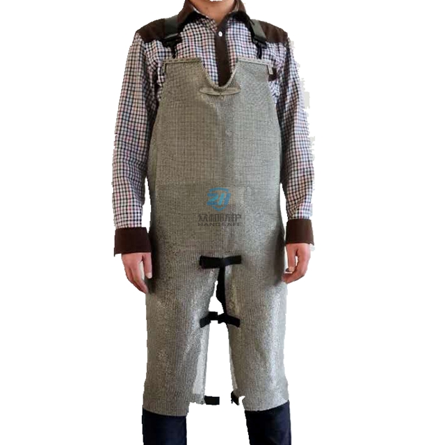 Cut Resistant Stainless Steel Apron with Split Leg - Zhong He Ring Mesh ...